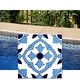 Marina Design Bathroom Kitchen Pool Waterline 6x6 tiles - Bed Bath ...