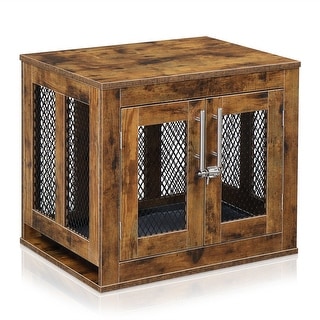 Indoor Aesthetic Puppy Kennel Pet House Dog Cage with Door - Bed Bath ...
