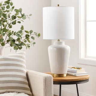 Ancel Black/Brown Metal Table Lamp - 12"W x 12"D x 19"H - On Sale - Bed Bath & Beyond - 32015024