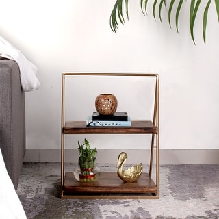 Tikona 2-Tiered Triangle Shelf Stand - Bed Bath & Beyond - 36080993