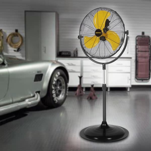 18 Inch Tilting Pedestal Fan, 3-Speed High Velocity Stand Up Fan 4 ...