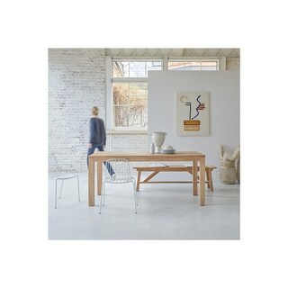 OROA Eden Rectangular Oak Dining Table - Bed Bath & Beyond - 36552440