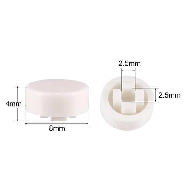 20Pcs Pushbutton Tactile Switch Caps Cover White for 6x6x7.3mm Tact ...