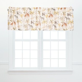 Nico Safari Valance Set of 2 - 15.5" x 72" - Bed Bath & Beyond - 34282183