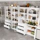 Modular Buffet and Display Cabinet - Modular Design in Pristine White ...