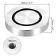 Aluminum Circle Disc Glass Top Adapter Round Solid Table Feet Pad Plate ...