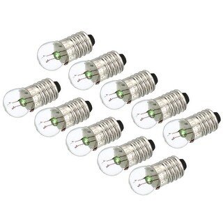 20Pcs E10 Screw Base Bulbs DC 3.8V Mini Miniature Lights, Warm Yellow ...