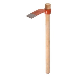 Single Head Garden Hoe Rake 16" Garden Hoe Tools with Orange Wooden ...