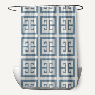 Greek Key Patterned Shower Curtain - Bed Bath & Beyond - 35540355