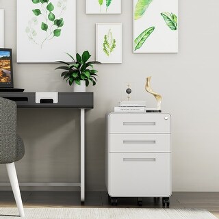 Mount-It! 3 Drawer Cabinet for Under Desk with Wheels | Rolling Storage ...