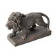 Glitzhome MGO Vintage Sitting & Lying Lion Guardian Garden Statue Porch ...