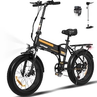 HITWAY 750W, 48V, 12Ah Electric Bike with 20*4.0 Inch Fat Tire, Shimano ...