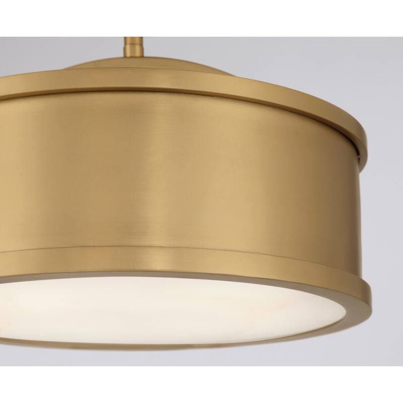 Metropolitan N2352 Wynn 2 Light 12" Wide Semi-Flush Drum Ceiling ...