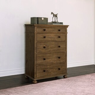 Hunter 5-Drawer Solid Wood Chest - Bed Bath & Beyond - 37064546