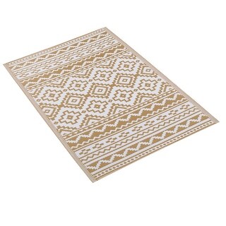 Reversible Aztec Pattern 6-Foot Outdoor Patio Mat - 24.500 x 7.750 x 6. ...
