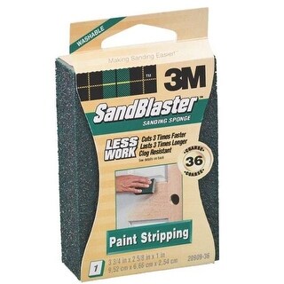 Sandblaster 20909-36 Sanding Sponge, 36 Grit, 4" x 2-3/4" x 1" - Bed ...