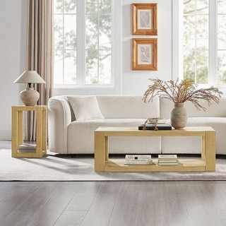 Modern 2-Tier Rectangle Coffee Table for Living Room - Bed Bath & Beyond - 43488670