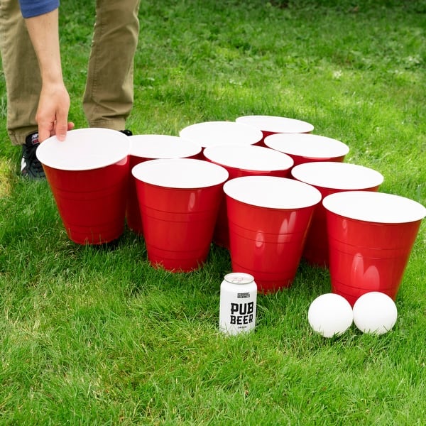 beer pong set
