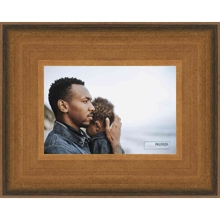 24x12 Contemporary Gold Complete Wood Picture Frame with UV Acrylic ...