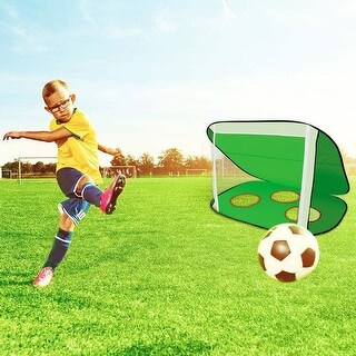 2 In 1 Pop-up Children's Football Goal Portable Children's Football Net ...