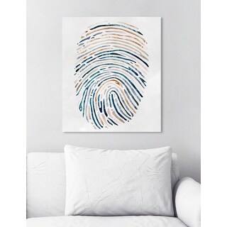 Oliver Gal 'Vacation Thumbprint' Abstract Wall Art Canvas Print - White ...