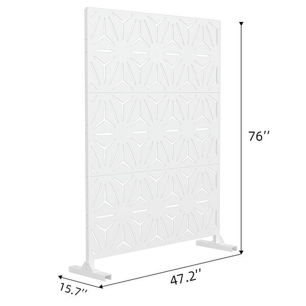Modern Metal Freestanding Decorative Divider Outdoor Privacy Screen for ...