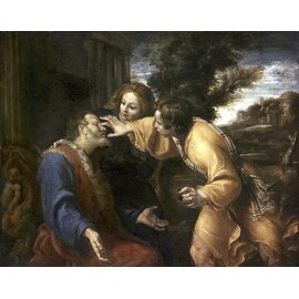 Tobias Heals His Blind Father by Annibale Carracci Family Life Art ...