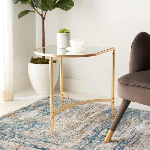 Mirror top side table store