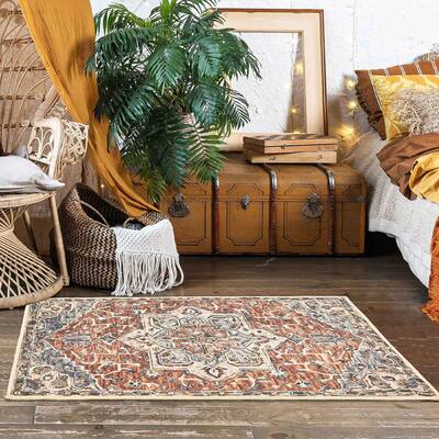 Machine Washable Rugs 2x3 Rug Non-Slip - 2' x 3' Oval - Overstock ...