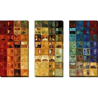 "Tile Art 22 2008" by Mark Lawrence 3 Piece Set on Canvas - Bed Bath ...