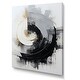 Designart "Black And White Zen Spiral II" Abstract Spirals Wall Decor ...