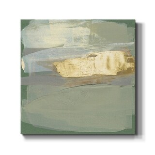 Sage & Gold Swipe II-Premium Gallery Wrapped Canvas - Ready to Hang ...
