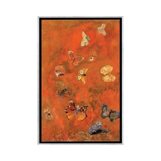 iCanvas "Evocation of Butterflies, c.1912 " by Odilon Redon Framed ...