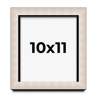 10x11 Shadow Box Frame Silver Real Wood Contemporary Shadowbox Display ...