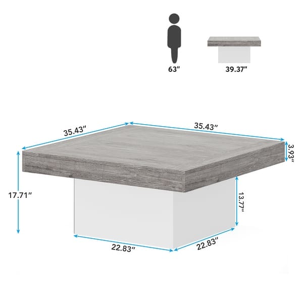 square coffee table dimensions