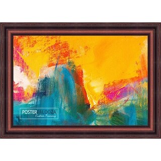 30x22 Traditional Cherry Complete Wood Picture Frame with UV Acrylic ...