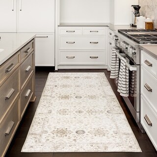 FH Home Machine Washable Area Rug - Stain Resistant Non-Shed Eco ...