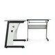 Christopher Knight L-shape Glass Office Desk Computer Desk - Gaming ...