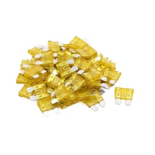 50pcs 20A Fuse Truck SUV Fuses Miniature Blade Fuse Yellow - Yellow ...