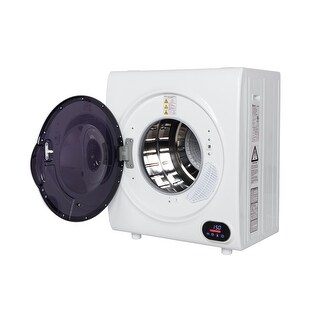 Compact Portable Household Clothes Dryer 2.6CUFT Drum Dryer with LED ...