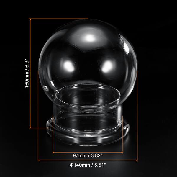Terrarium Air Plant Planter, Glass Round Display Ball Cover Clear - Bed ...