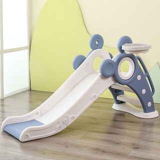 Toddler Folding Slide Plastic Kids Slide with Stairs - Bed Bath ...
