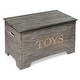 Solid Wood Rustic Toy Box - Bed Bath & Beyond - 26980611