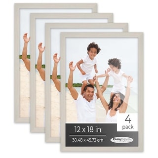 20x30 White Washed Picture Frame Set Pack of 4 20x30 Wood Picture ...