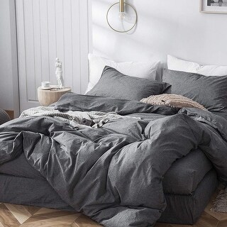 Bedding Duvet Cover Set , Textured Breathable Durable Soft Comfy ,Dark ...