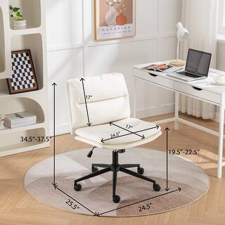 Adjustable Swivel Criss-Cross Chair,Wide Seat/ Office Chair - Bed Bath ...