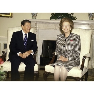 Ronald Reagan and Margaret Thatcher in the White House Photo Print ...