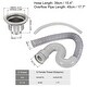 Tee Connector Sink Drainer Kit Adjustable Flexible Drain Pipe Kit Gray ...