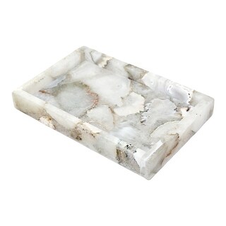Med. White Agate Tank Tray -ST - Bed Bath & Beyond - 40940131