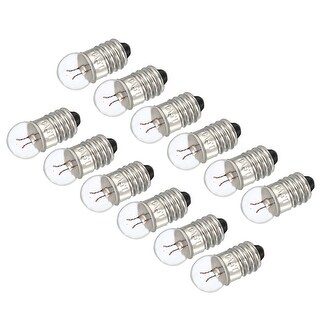 30Pcs E10 Screw Base Bulbs DC 1.5V Mini Miniature Lights, Warm Yellow ...